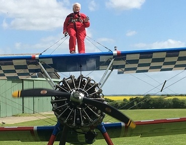 Podcast: UK's oldest female wing-walker 'wouldn't mind doing a ...