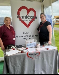 Staff attend the Lincolnshire show