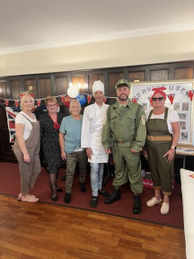 Pride Home Care celebrate D-Day80 with a Service User D Day party.